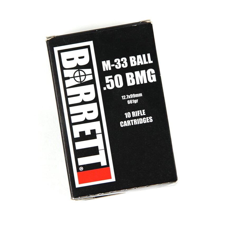 Barrett .50 BMG 661 gr M33 Ball - Precision Long-Range Ammo